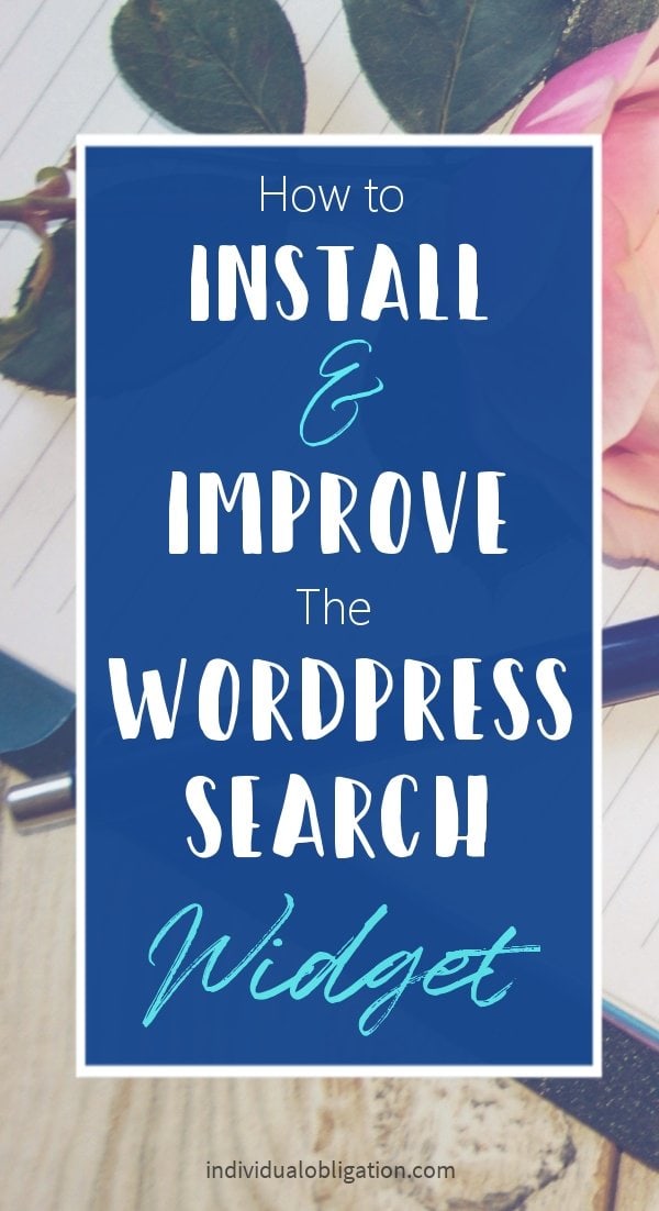 How To Install & Improve The WordPress Search Widget